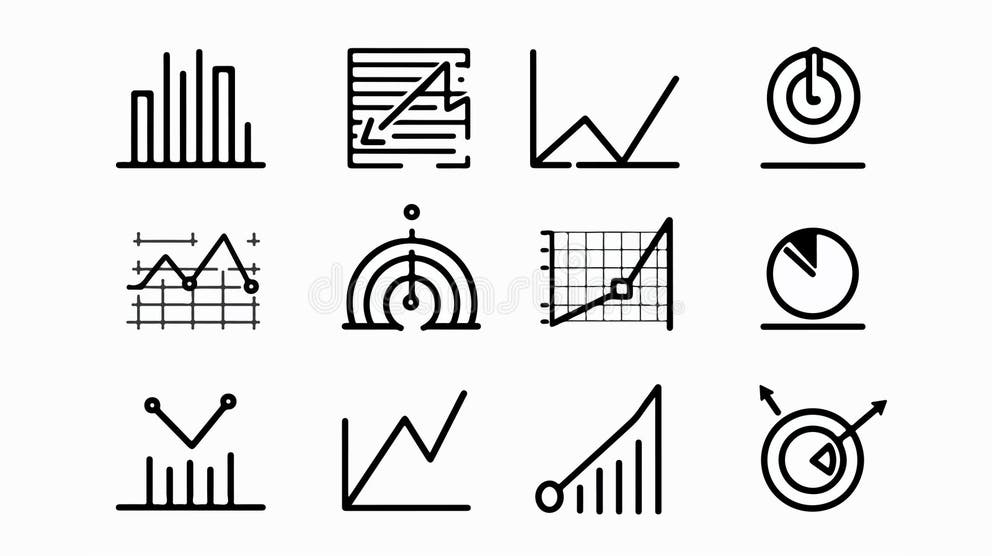 Assessment Graph Chart Icon for Professional Data Analysis and ...