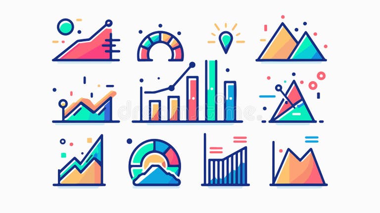 Assessment Graph Chart Icon for Professional Data Analysis and ...