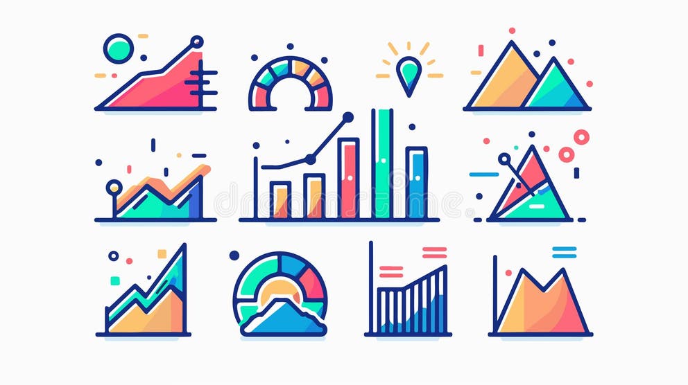 Assessment Graph Chart Icon for Professional Data Analysis and ...