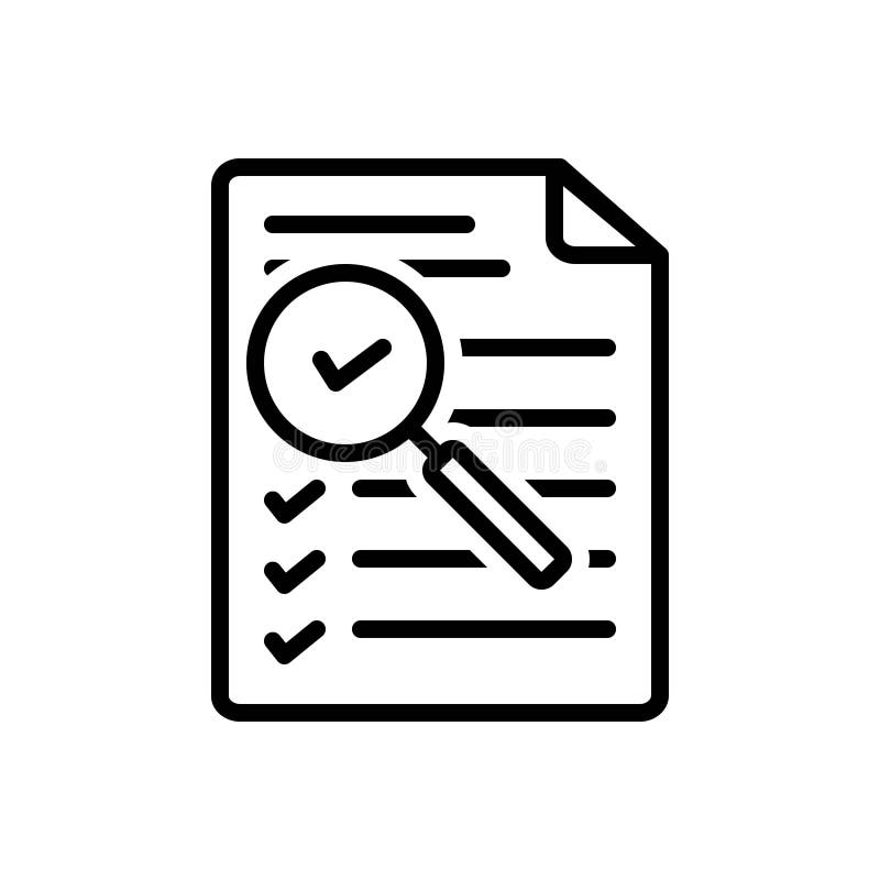 Mix Icon for Assessment, Document and Evaluation Stock Illustration ...