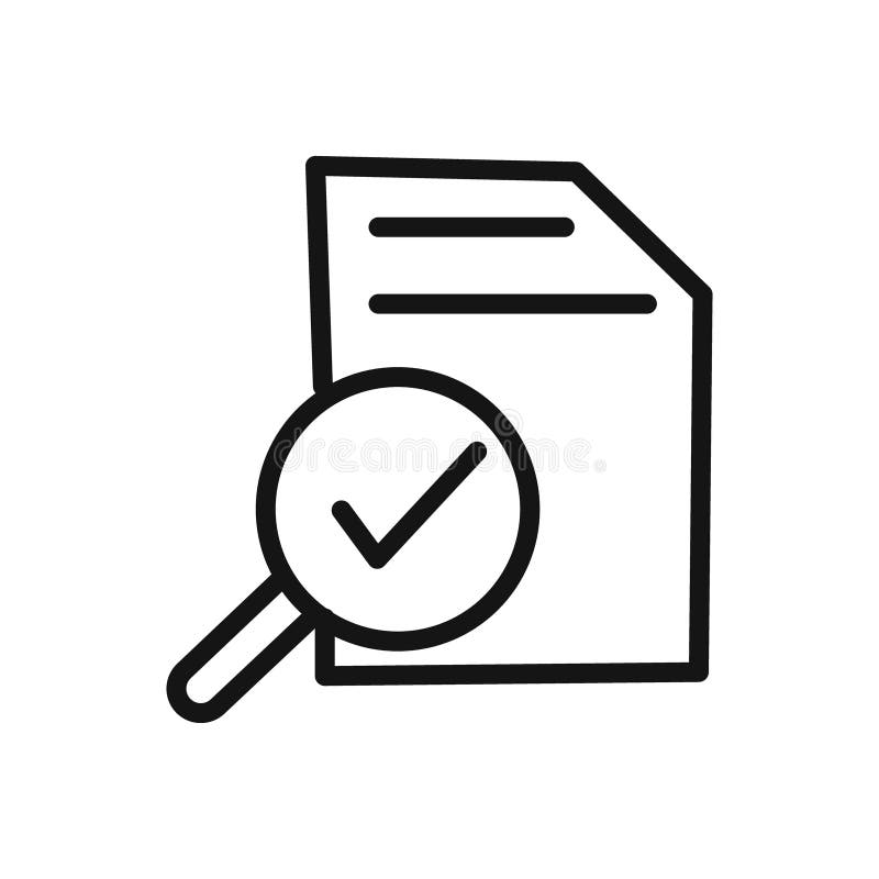 Assessment Icon Black Line Art Vector Logo Set Stock Vector ...