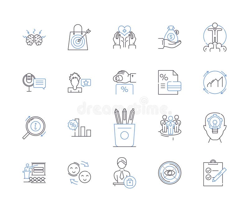 Assessment Management Outline Icons Collection. Assessment, Management ...