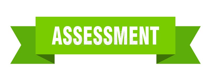 Assessment Banner Template. Assessment Ribbon Label Stock Vector ...