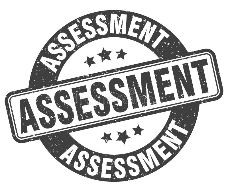 Assessment Stamp. Assessment Label. Round Grunge Sign Stock Vector ...