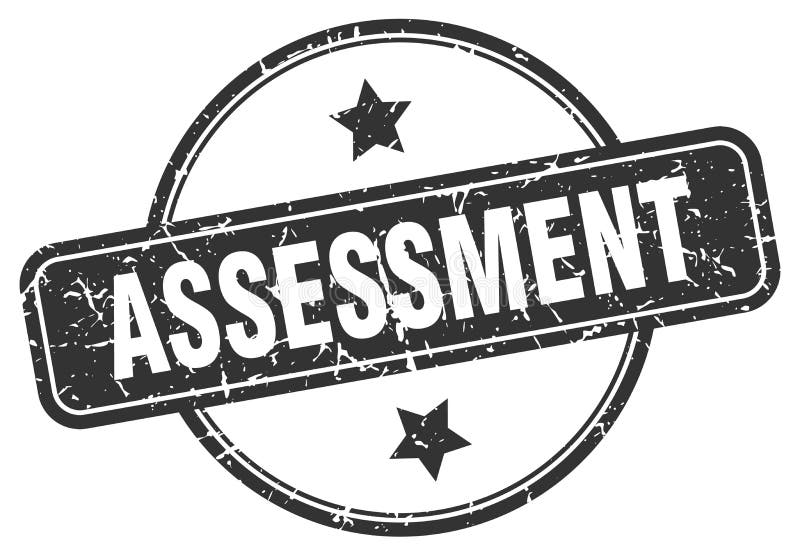 Assessment stamp stock vector. Illustration of textured - 136960139