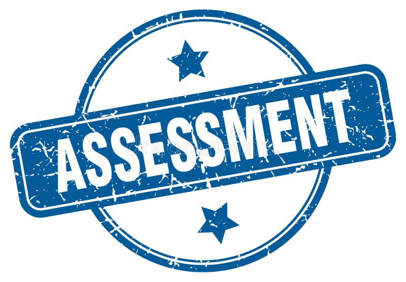 Assessment stamp stock vector. Illustration of textured - 136960139