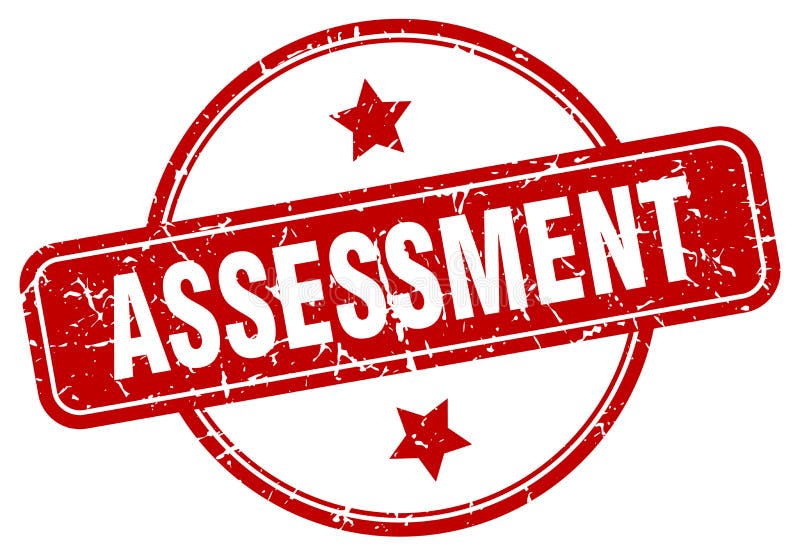 Assessment Stamp. Assessment Round Grunge Sign Stock Vector ...