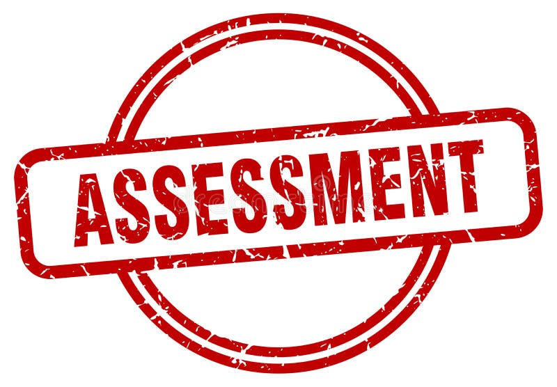 Assessment Stamp. Assessment Round Grunge Sign Stock Vector ...