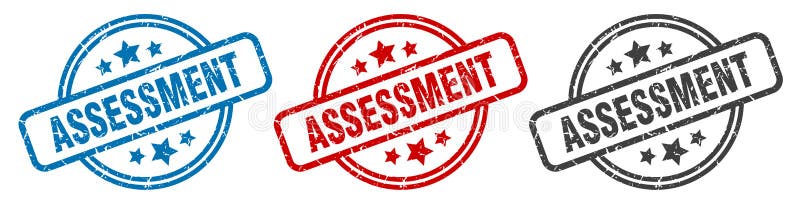 Assessment Stamp. Assessment Round Isolated Sign Stock Vector ...