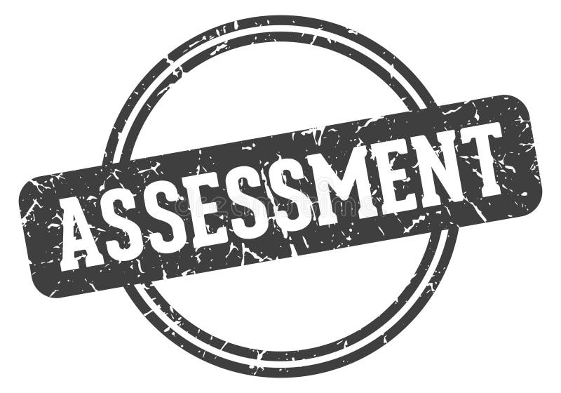 Assessment stamp stock vector. Illustration of rubber - 349492578