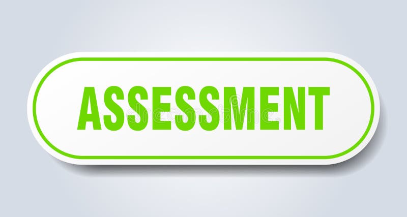 Assessment sticker. stock vector. Illustration of square - 197143033