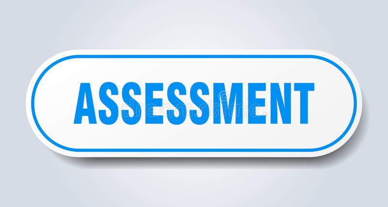 Assessment sticker. stock vector. Illustration of assessment - 197153304
