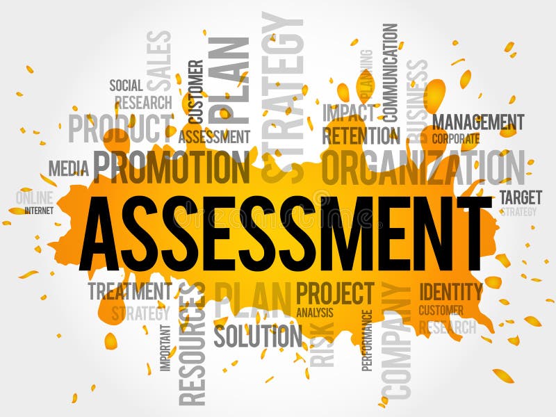 ASSESSMENT Word Cloud Collage Stock Illustration - Illustration of ...