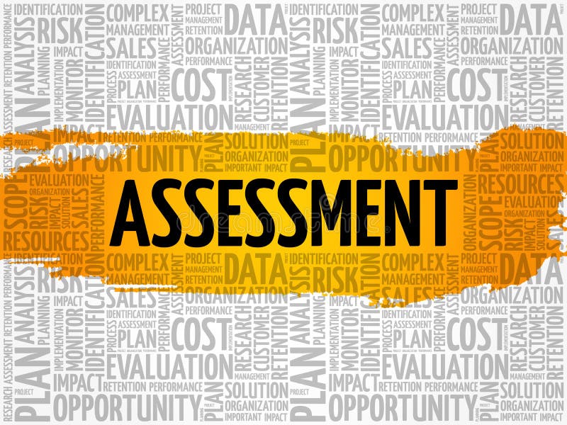 ASSESSMENT Word Cloud Collage Stock Illustration - Illustration of ...