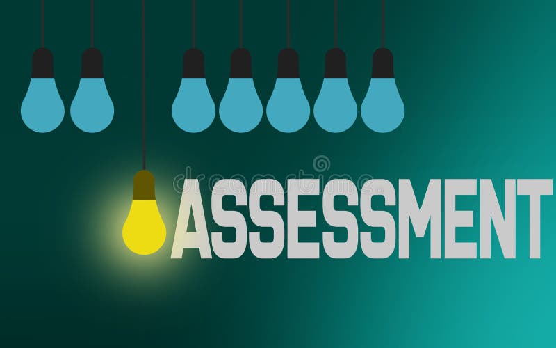 Assessment Word. Flat Icons Signs And Symbols. Flat Vector Design Stock ...