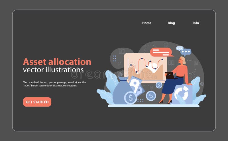 Asset Allocation concept. stock vector. Illustration of asset - 321681639