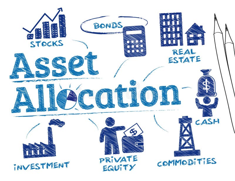 Asset allocation concept stock illustration. Illustration of economy ... Asset allocation concept stock illustration. Illustration of economy ...