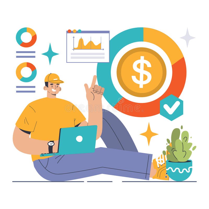 Asset Allocation Concept. Flat Vector Stock Vector - Illustration of ...