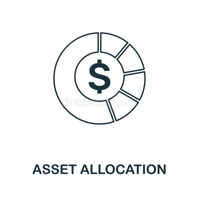 Asset Allocation Icon Outline Style. Thin Line Creative Asset ...