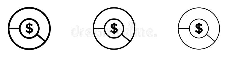 Asset Allocation Icon Vector Stock Vector - Illustration of sign, icon ...