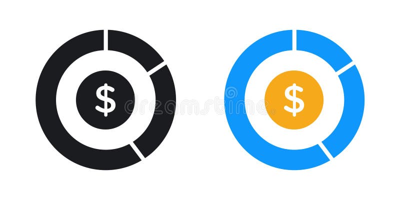 Asset Allocation Icon Vector Stock Vector - Illustration of financial ...