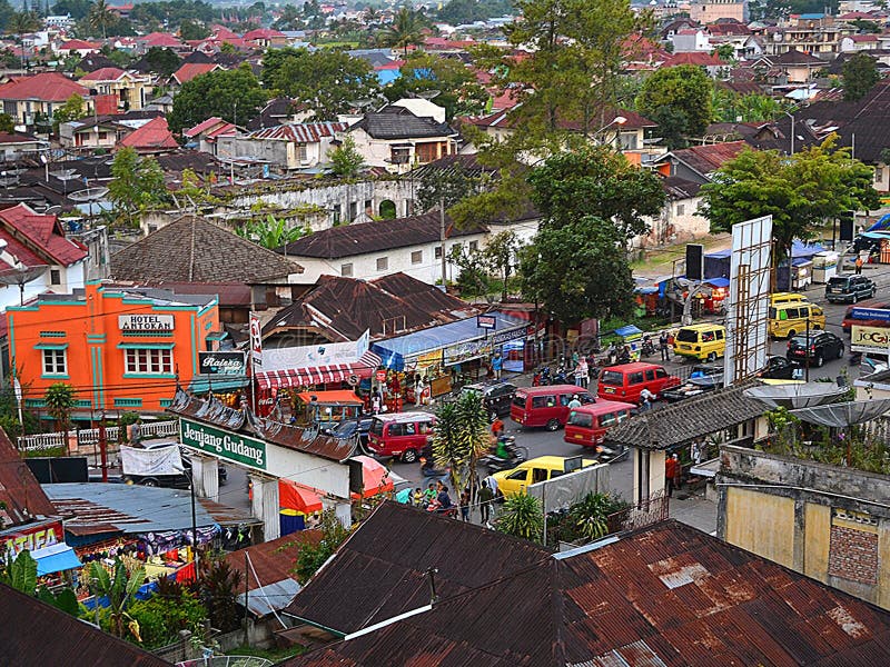 Bukit Tinggi Town View of a Busy Road Editorial Photography - Image of ...