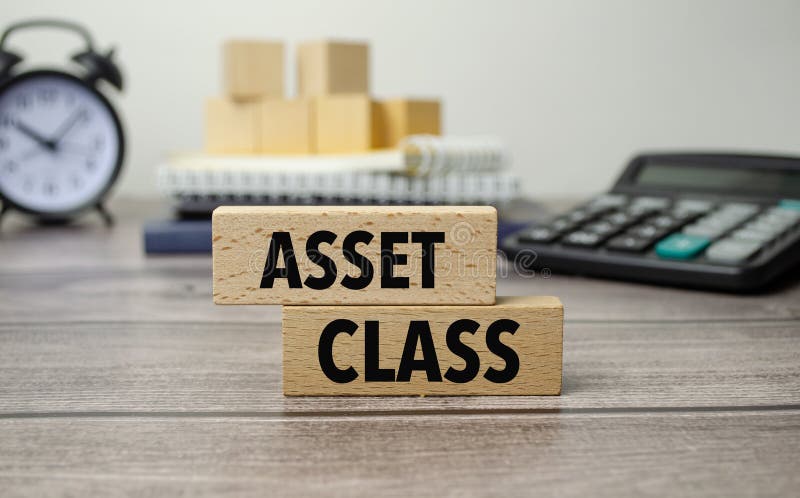 Asset Class is Shown on a Conceptual Photo Using Wooden Blocks Stock ...
