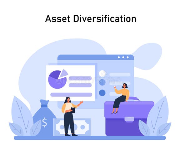 Asset Diversification Concept. Displaying the Strategic Spread of ...
