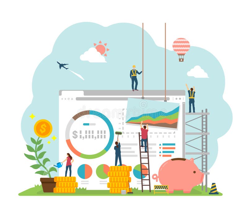 Asset Management Concept Vector Illustration Stock Vector ...