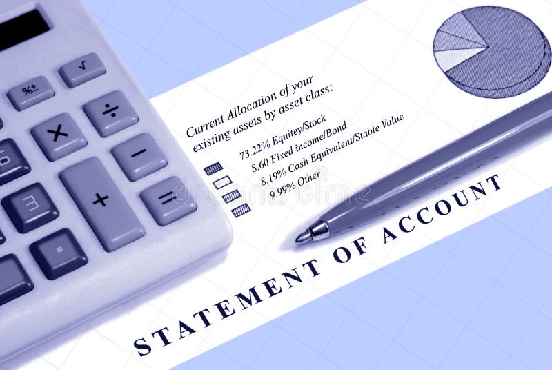 Asset Statement with Down Graph Stock Photo - Image of finance, chart ...