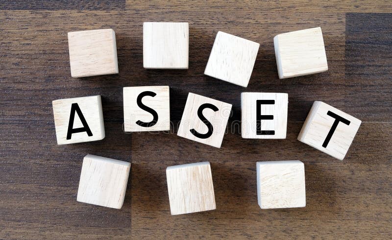 Asset Word on Wood Blocks, Business Concept Stock Photo - Image of ...