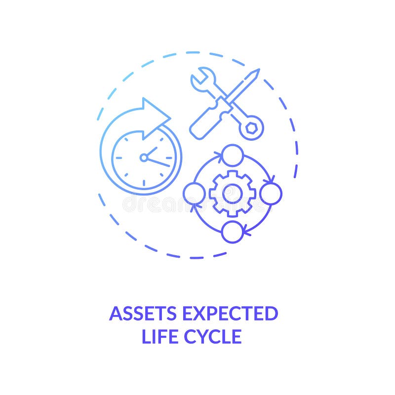 Assets Expected Life Cycle Concept Icon Stock Illustration ...