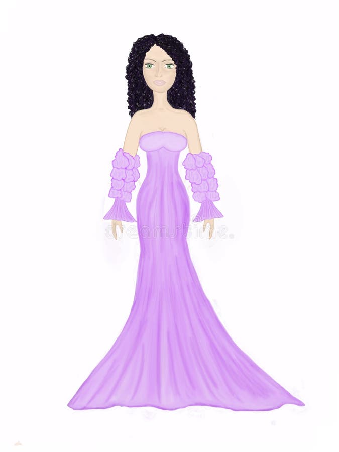 Assez dans la violette illustration stock. Illustration du isolement ...