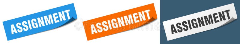 Assignment Banner Stock Illustrations – 1,140 Assignment Banner Stock ...