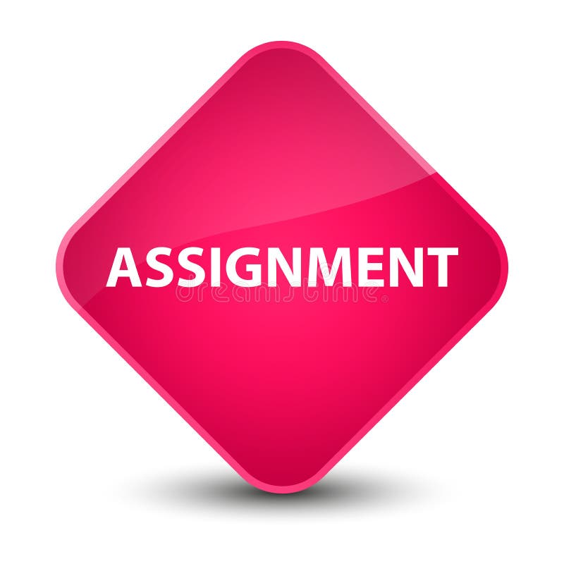 Assignment Elegant Pink Diamond Button Stock Illustration ...