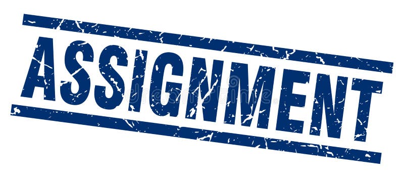 Assignment stamp stock vector. Illustration of label - 122200626