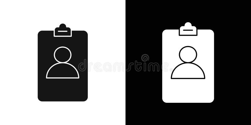 Assignment Icon Flat Line Symbol Set Stock Illustration - Illustration ...