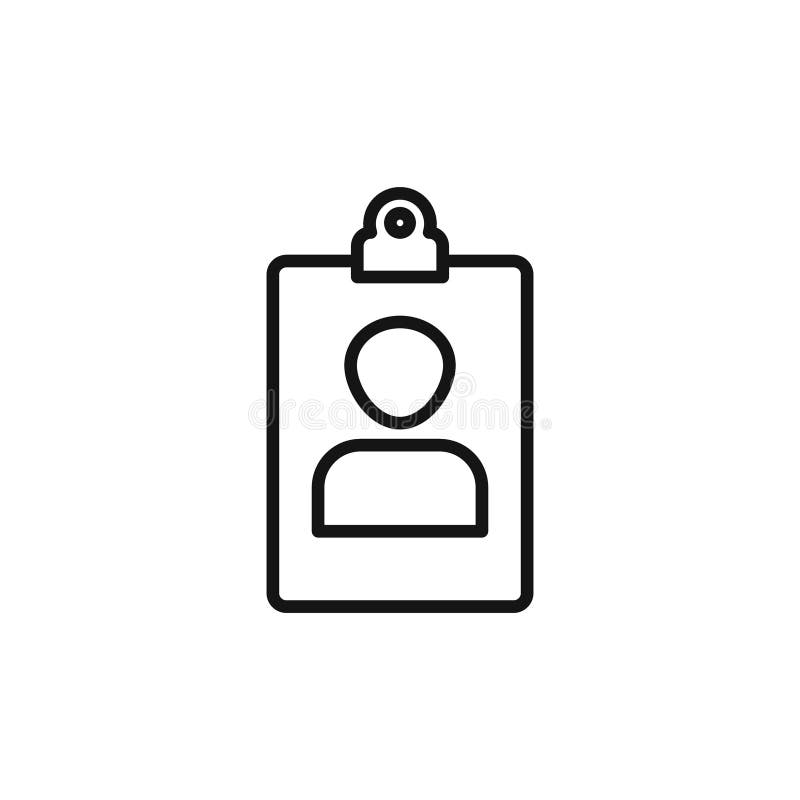 Assignment Icon Outline Collection in Black and on White Background ...