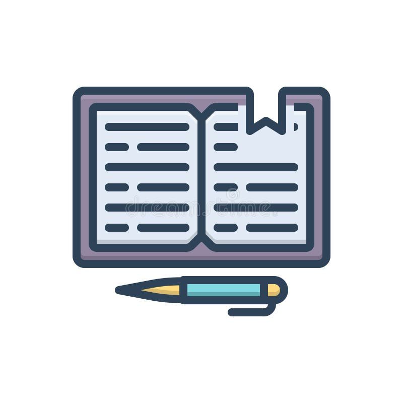 Color Illustration Icon for Assignment, Task and Summary Stock ...