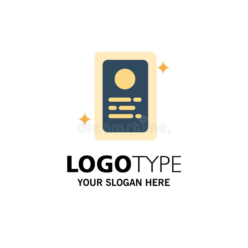 Assignment, Job Application, Test Business Logo Template. Flat Color ...