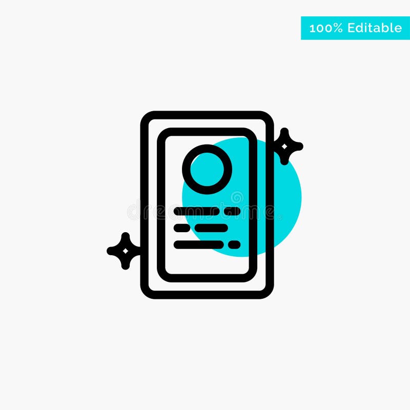 Assignment, Job Application, Test Turquoise Highlight Circle Point ...