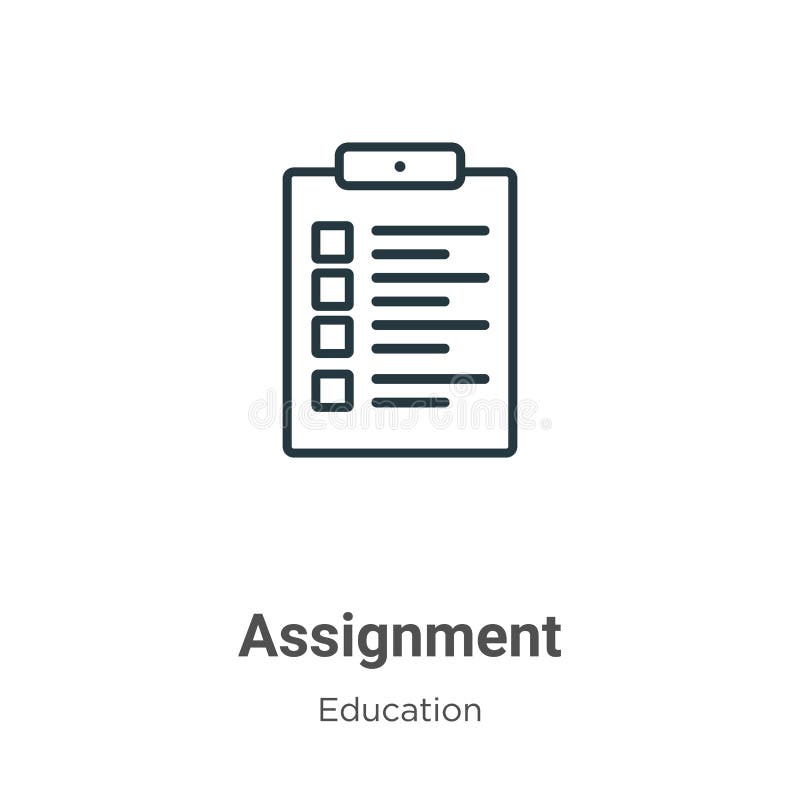 Assignment Outline Stock Illustrations – 1,427 Assignment Outline Stock ...