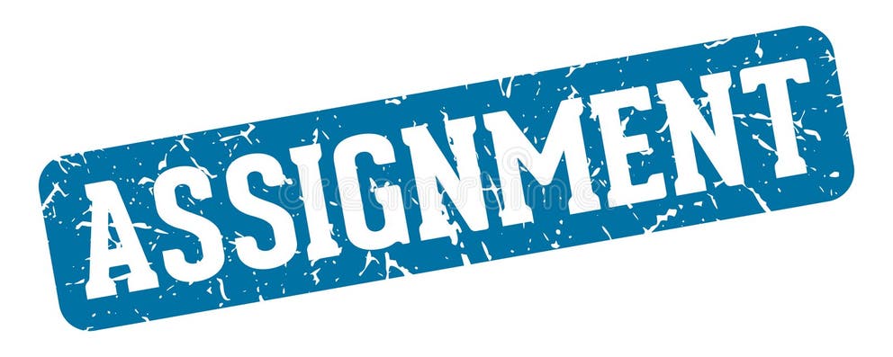 Assignment Rectangular Sign. Assignment Stamp Stock Vector ...