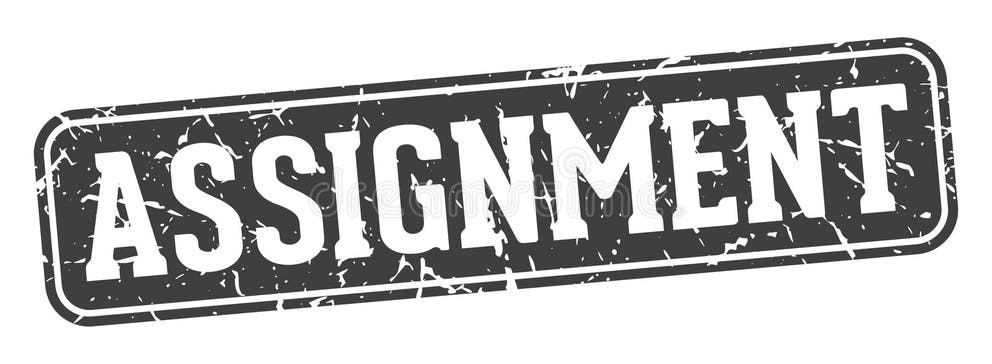 Assignment Rectangular Sign. Assignment Stamp Stock Vector ...