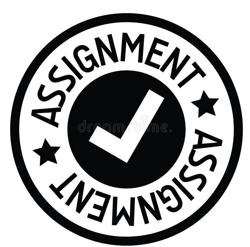 Assignment rubber stamp stock vector. Illustration of dissertation ...