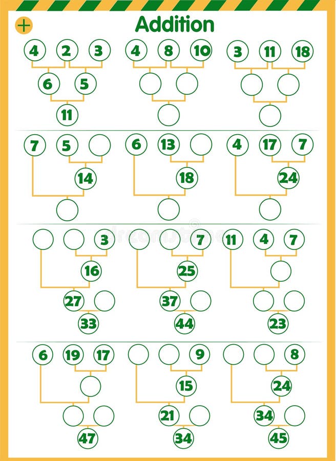 Assignment Sheets for Children. Stock Vector - Illustration of lesson ...