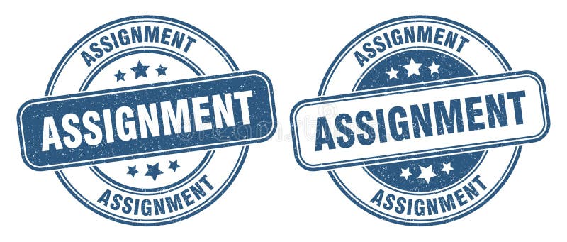 Assignment Stamp. Assignment Label. Round Grunge Sign Stock Vector ...