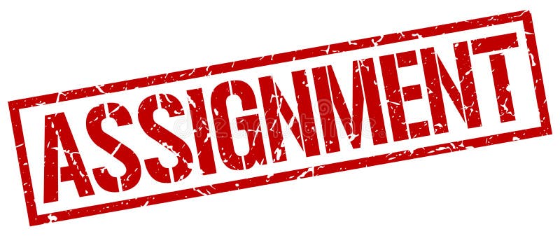 Assignment stamp stock vector. Illustration of sign - 122104714