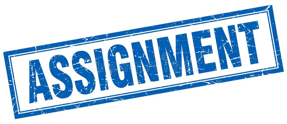 Assignment stamp stock vector. Illustration of stamp - 99000368