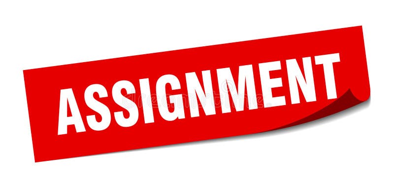 Assignment Sticker. Assignment Square Sign Stock Vector - Illustration ...